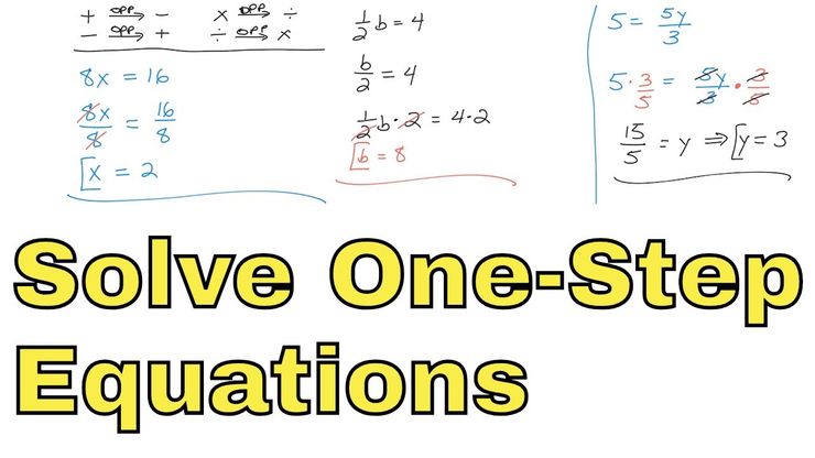 One Step Equations